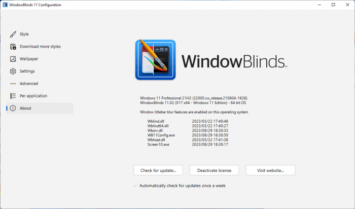Stardock WindowBlinds 11.02 + crack для настройки графического ...